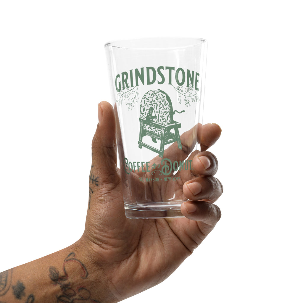 Shaker pint glass – Grindstone Coffee & Donuts