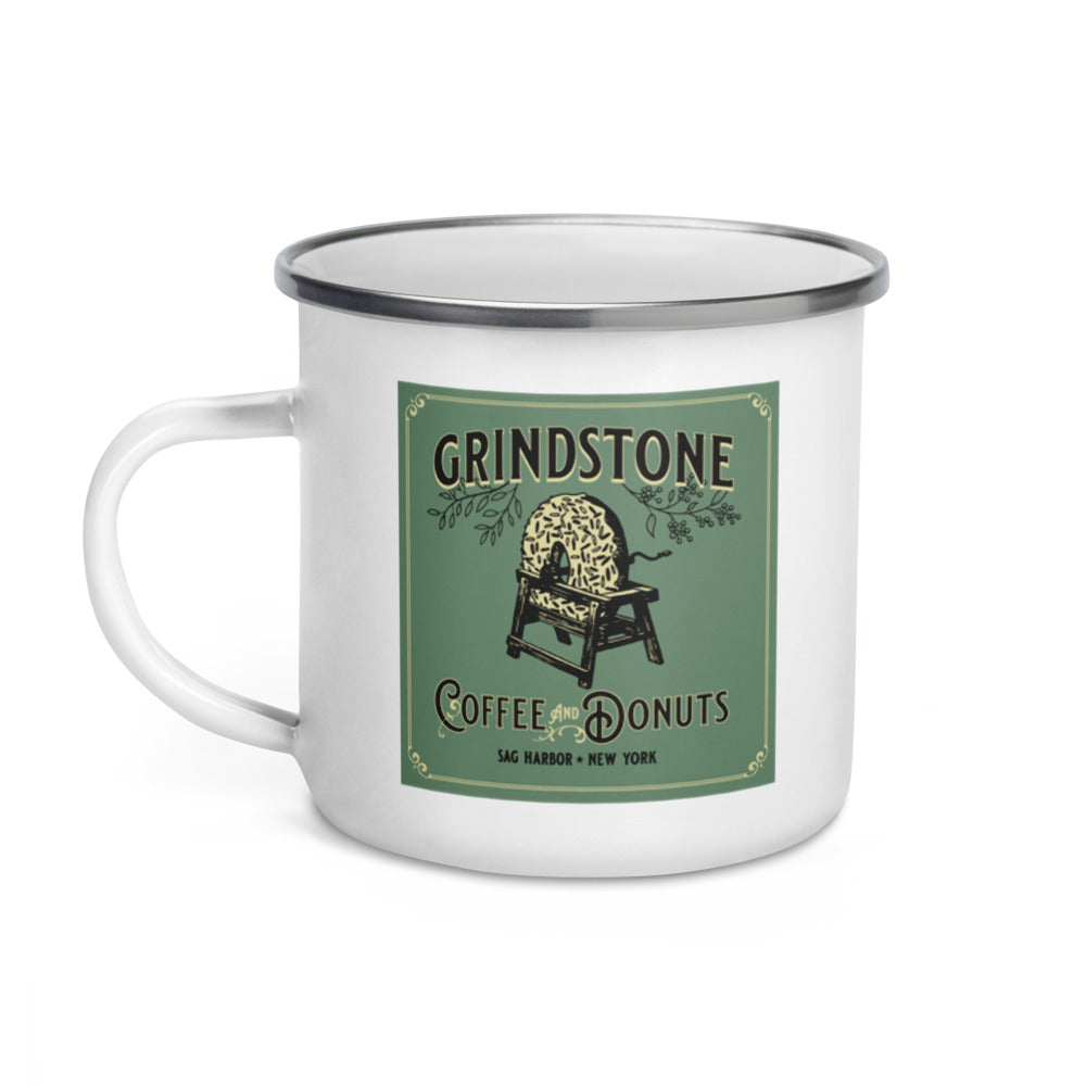 Grindstone Coffee Mug Enamel – Grindstone Coffee & Donuts